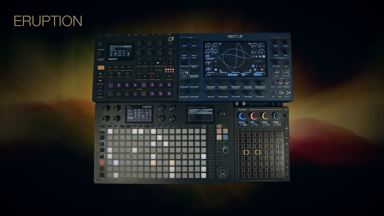 eruption ... Vector, Tempera, Hapax & Digitakt II ... ambient ...