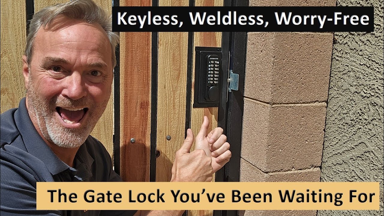 Weldless, Keyless Lock for Side Gates - AES Gatemaster - YouTube