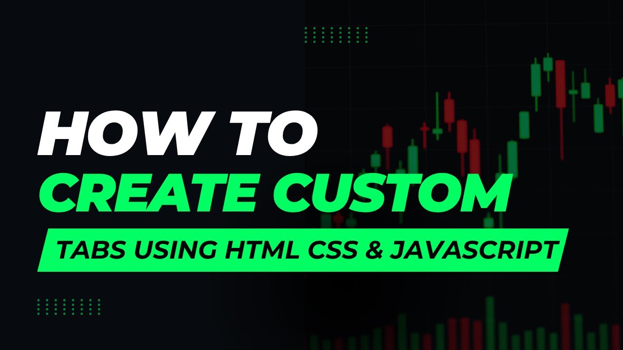 How to create custom tabs using html css and javascript - YouTube