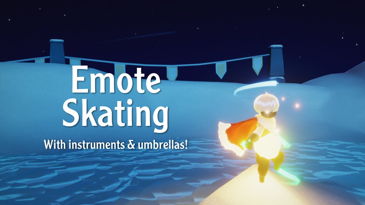 Using emotes while walking & ice skating! | Sky: cotl - YouTube