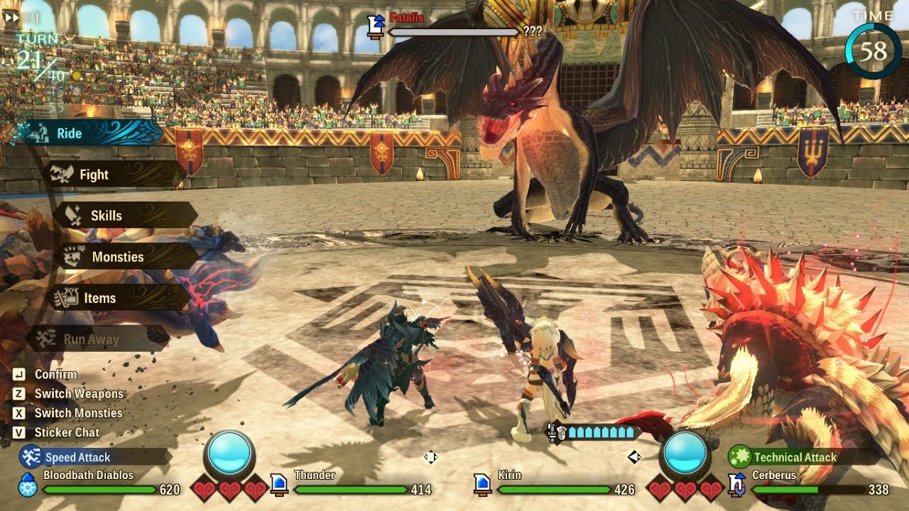 Monster Hunter Stories 2 - Gameplay 200 - Fatalis Arena Coop | Fatalis+ ...