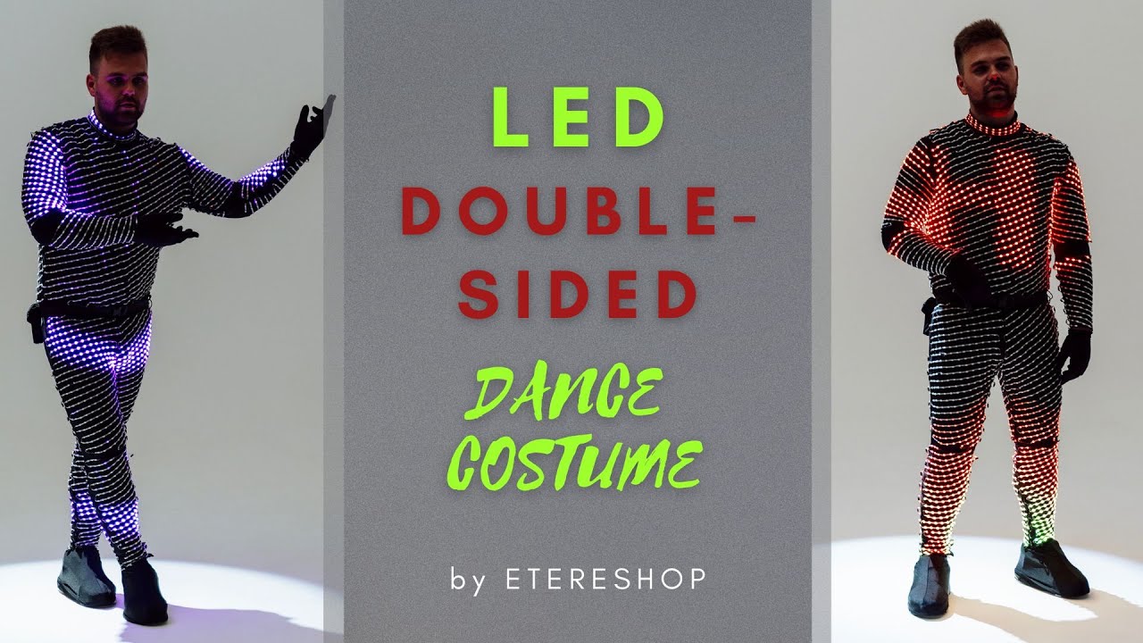 LED Light up Double-sided dance costume - by ETERESHOP - YouTube