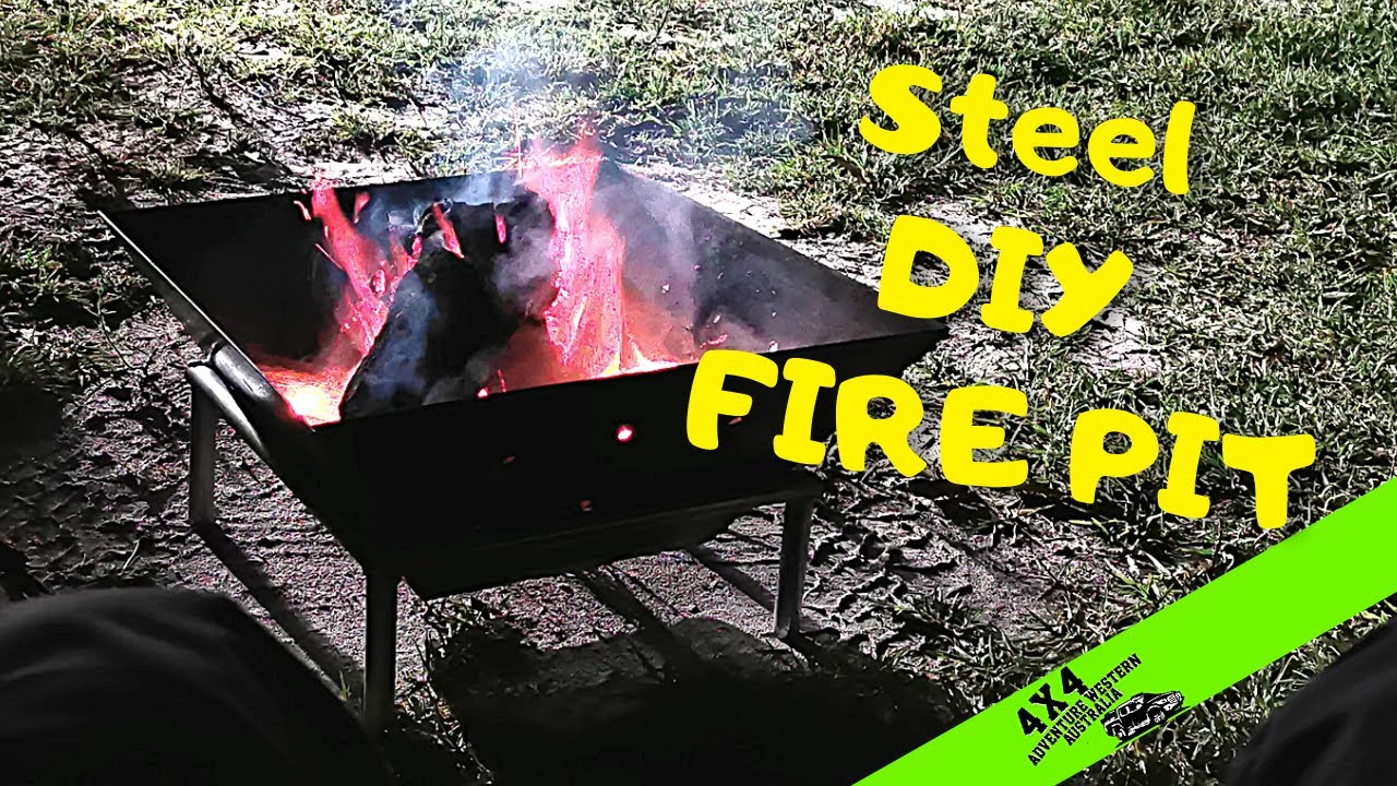 How to make a DIY STEEL FIRE PIT from SIMPLE materials - YouTube