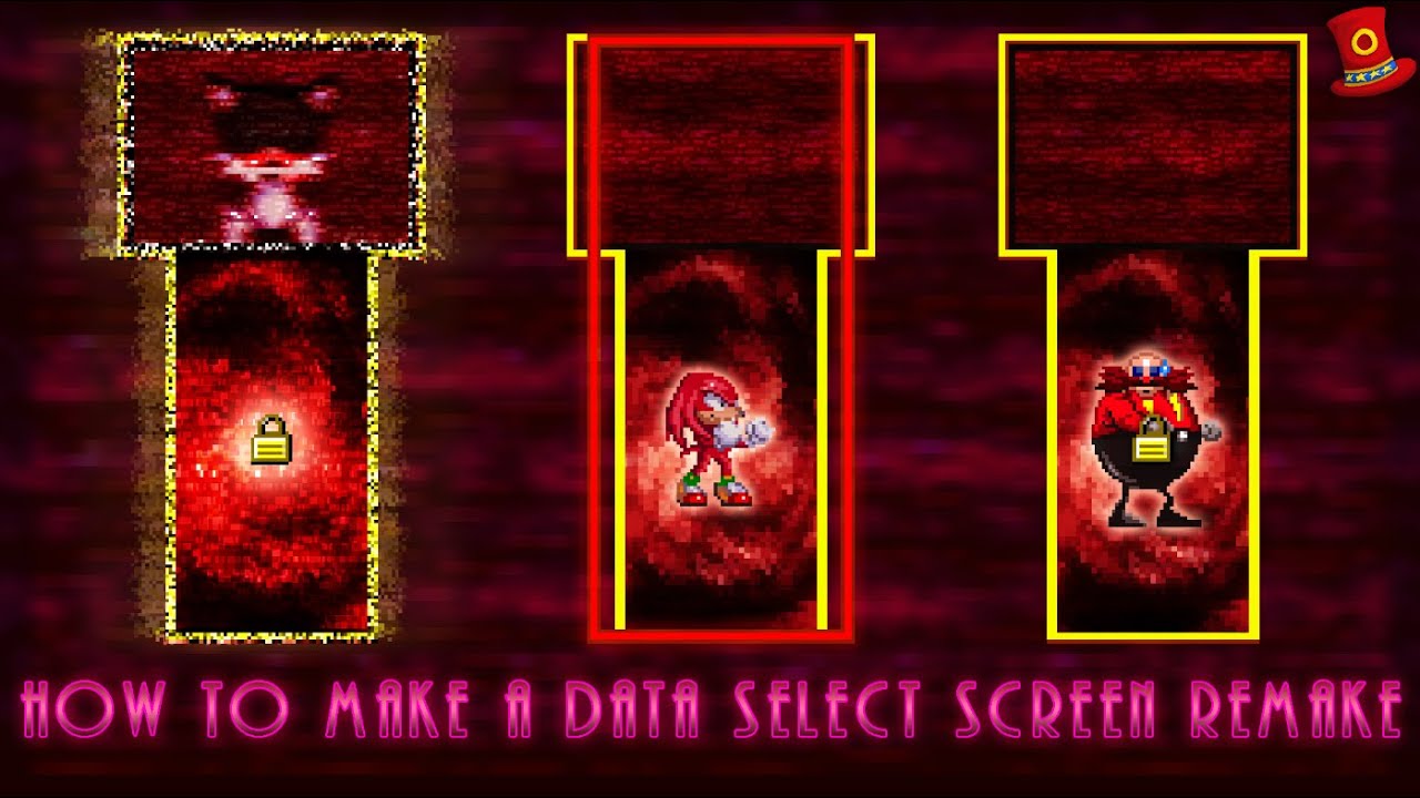 How to make a Data Select screen REMAKE | Sonic.EXE Clickteam Fusion ...