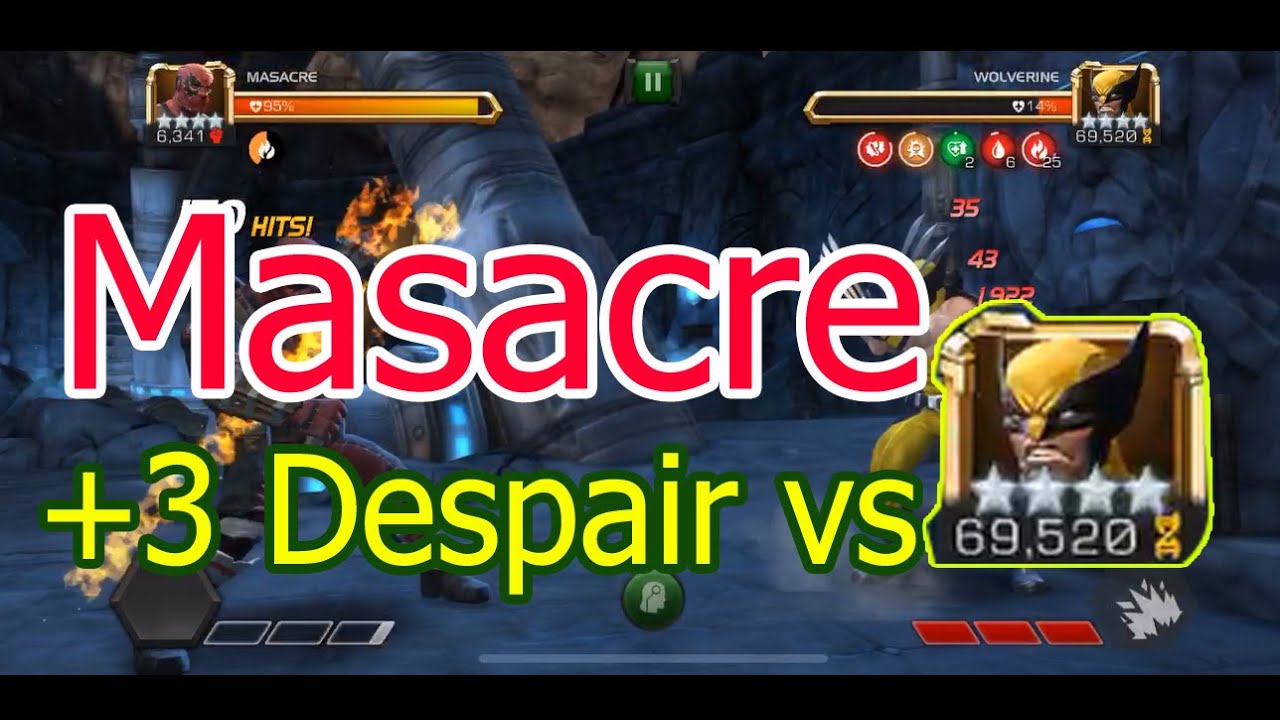 Masacre vs Wolverine MCOC | Marvel Contest of Champions Masacre - YouTube