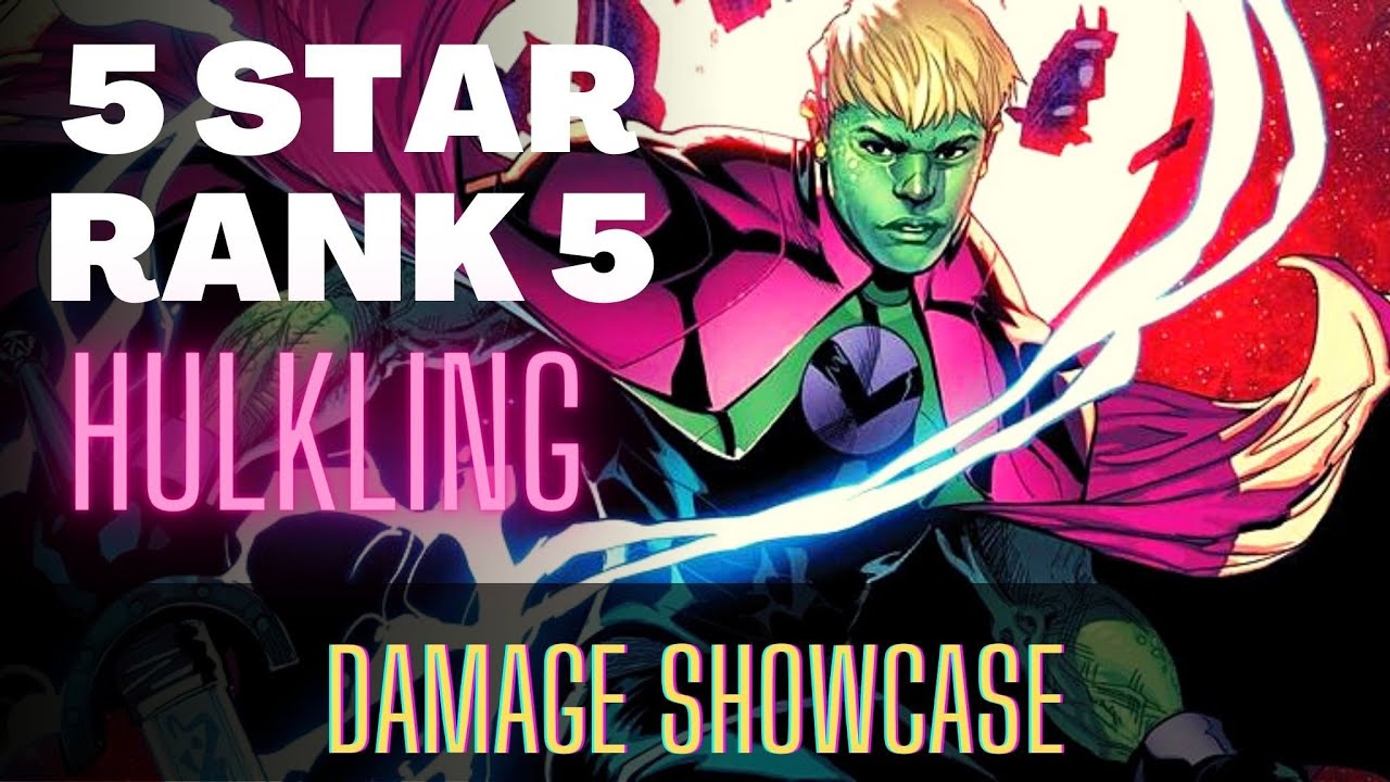 MCOC 5 STAR RANK 5 HULKLING DAMAGE SHOWCASE | very underrated? # ...