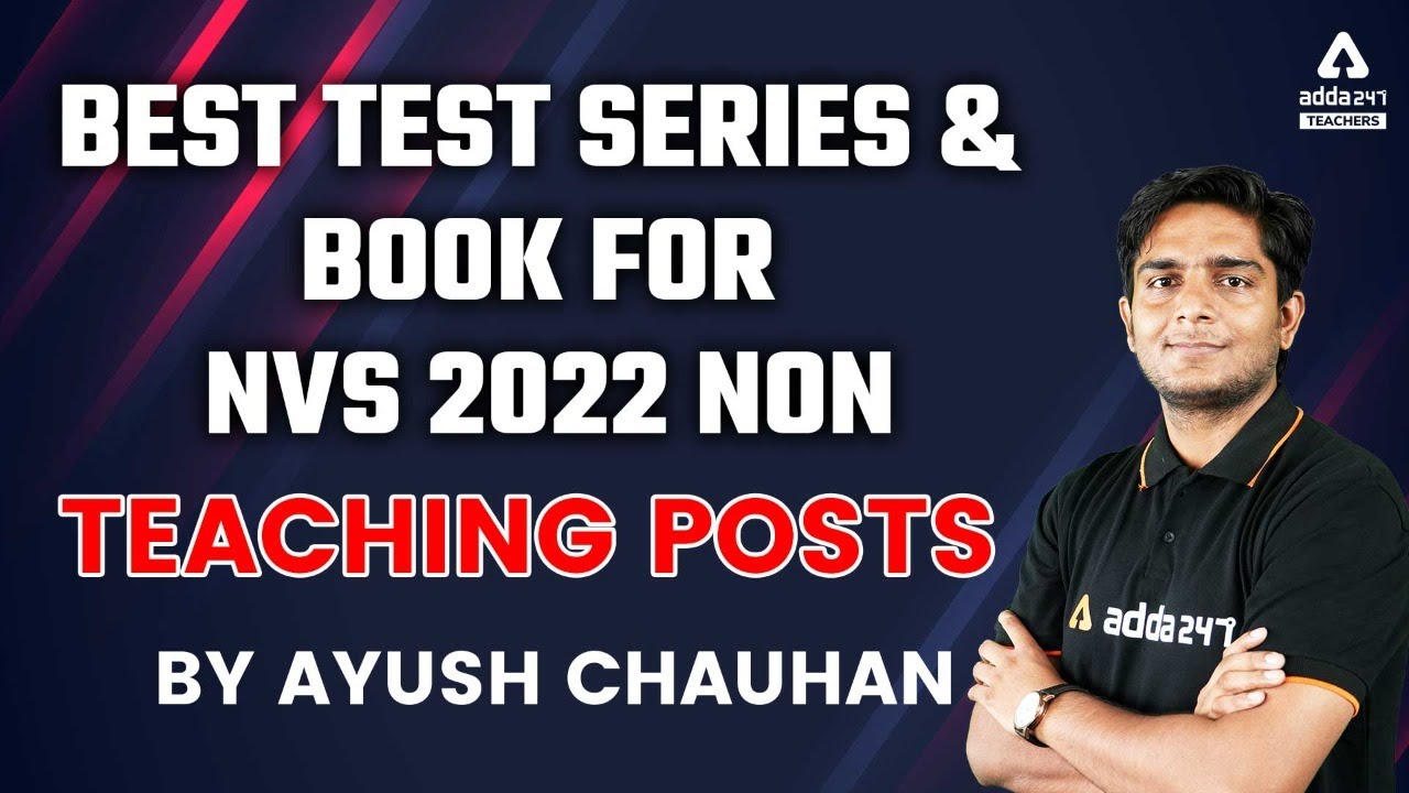 BEST TEST SERIES & BOOK FOR NVS 2022 NON TEACHING POSTS - YouTube