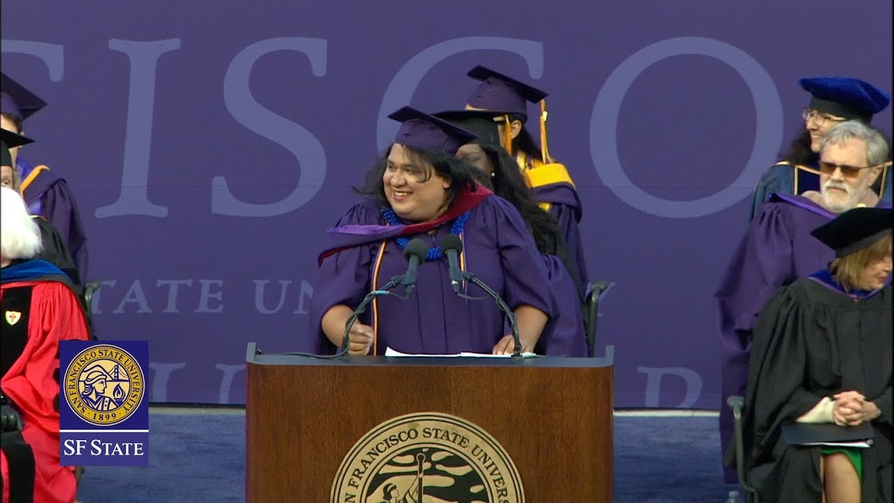 2019 SF State Commencement: Graduate Hood Speaker Alexis Adsit - YouTube
