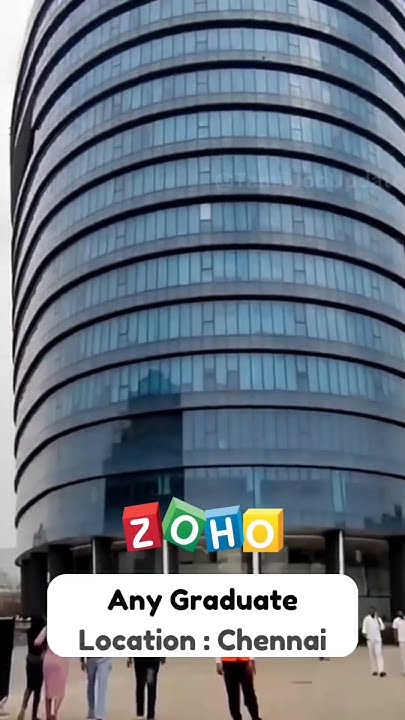 CHENNAI JOB VACANCY 'ZOHO' 2024 - YouTube