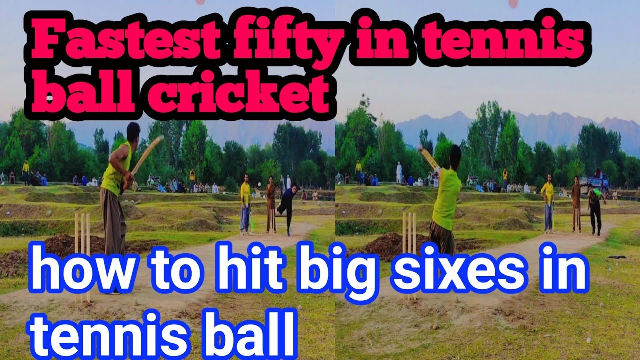 How to hit big sixes in tennis ball ||Abdullah Khan official - YouTube