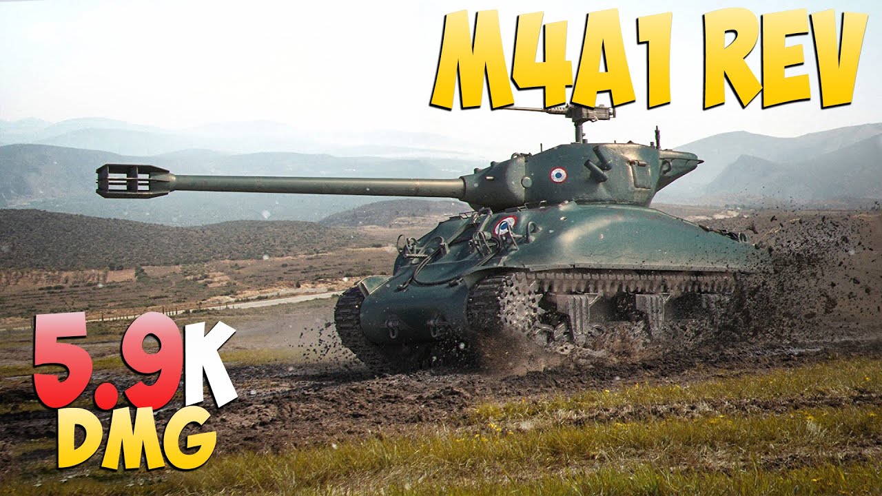 M4A1 Rev - 6 Kills 5.9K DMG - Crazy old man! - World Of Tanks - YouTube