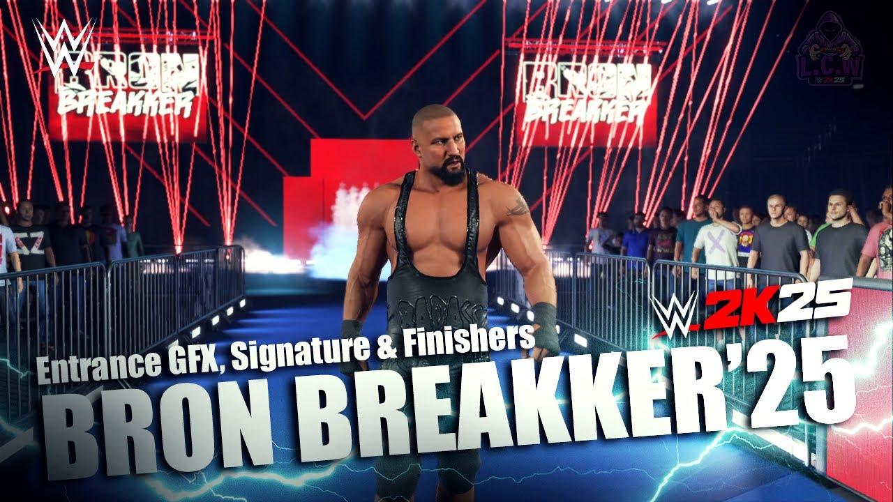 Bron Breakker'25 Entrance, Signature & Finishers I WWE2K25Mods - YouTube