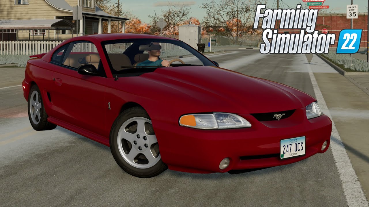 FS22 - Ford Mustang SVT Cobra 1995 - Car mod for Farming Simulator 2022 ...