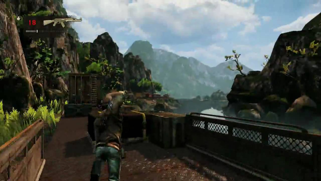 Uncharted 2 Train Level Gameplay PAX HQ - YouTube
