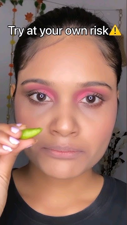 Viral Chilli Lip Plumping Hack ⚠️ Shorts Youtubeshorts Makeup Hack