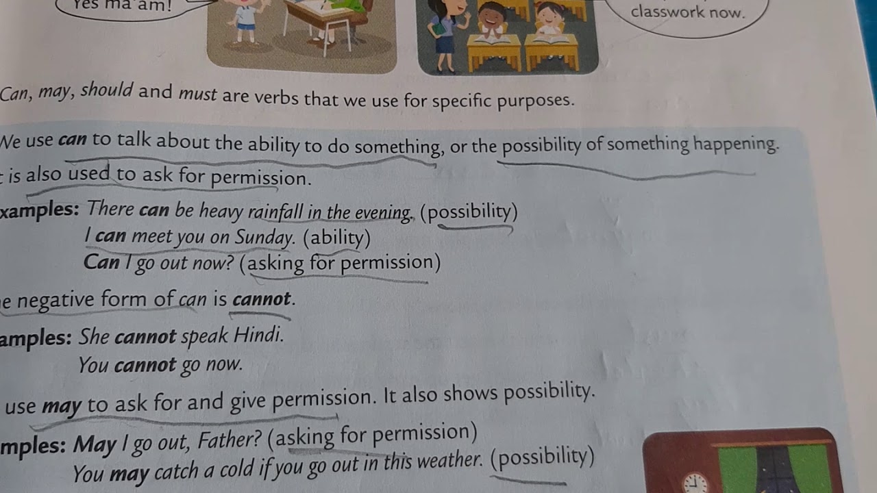 Class 4 Collins English Grammar And Composition Lesson 16 Can May class-4-collins-english-grammar-and-composition-lesson-16-can-may