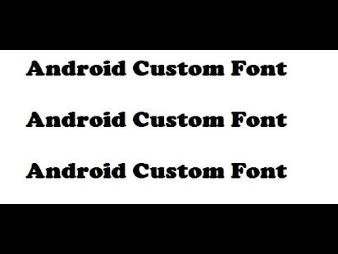 How to Add custom font(Concept) on Android Studio Part-1 - YouTube
