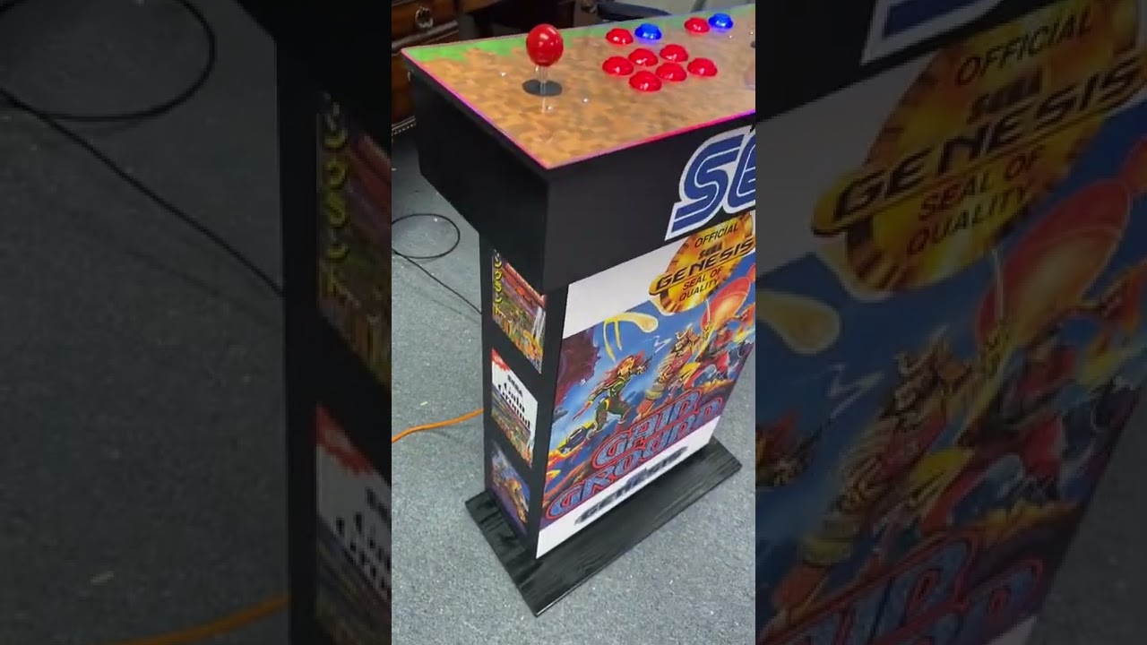 Gain Ground Sega Themed Pedestal Arcade Machine - YouTube