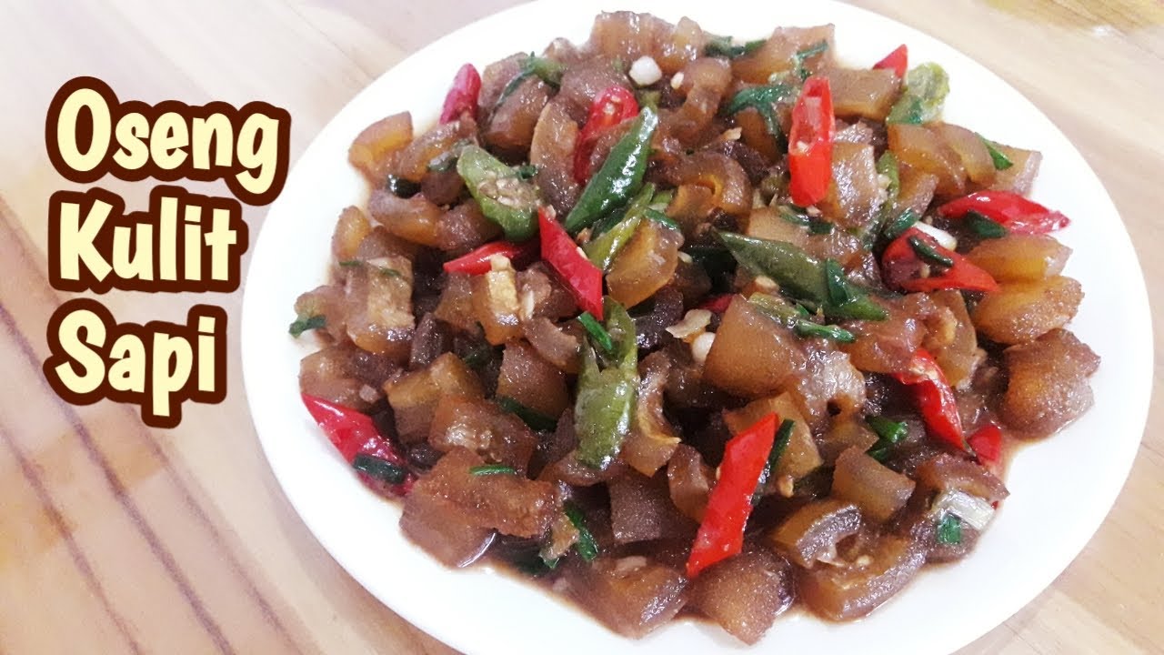 Masakan sehari-hari || Oseng Kulit Sapi || Kikil Sapi Bumbu Kecap - YouTube