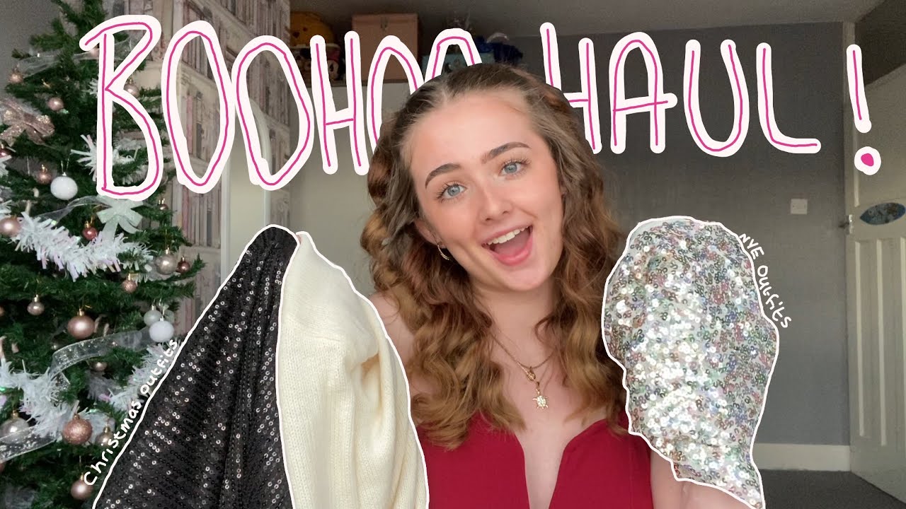 HUGE BOOHOO TRY ON HAUL | CHRISTMAS & NYE OUTFIT IDEAS - YouTube
