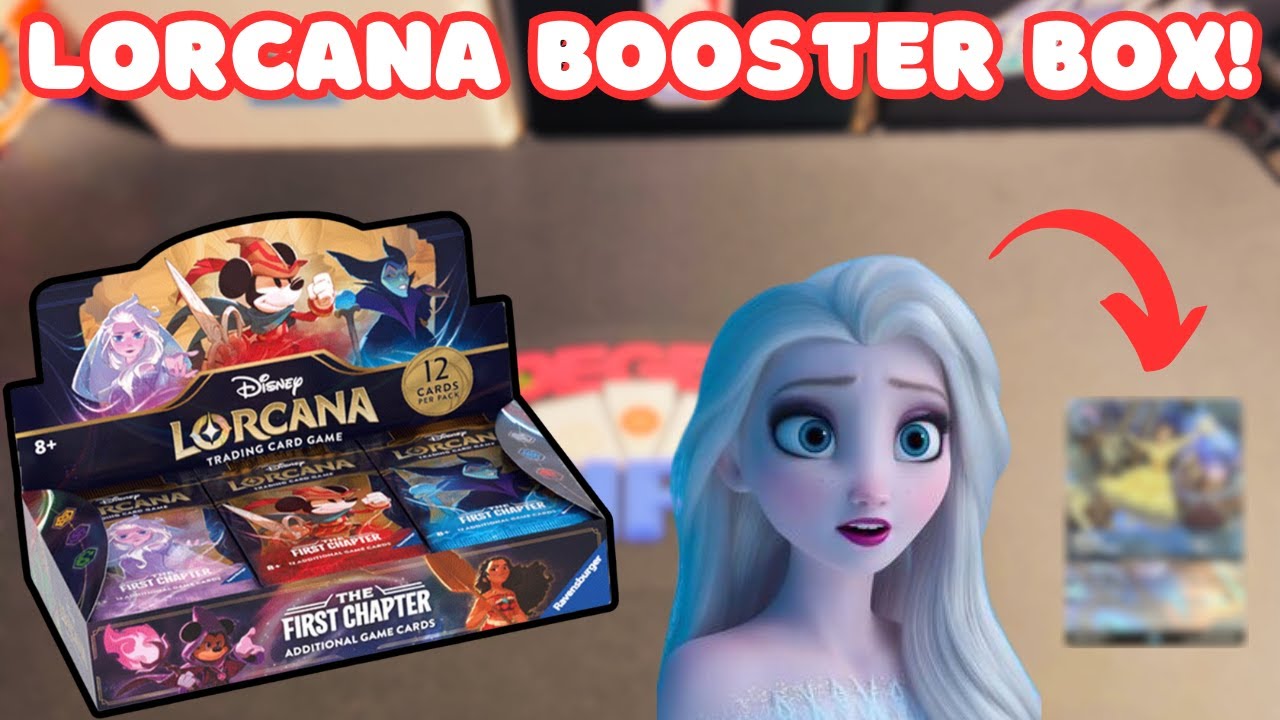 ENCHANTED HIT! Disney Lorcana First Chapter Booster Box Unboxing! - YouTube