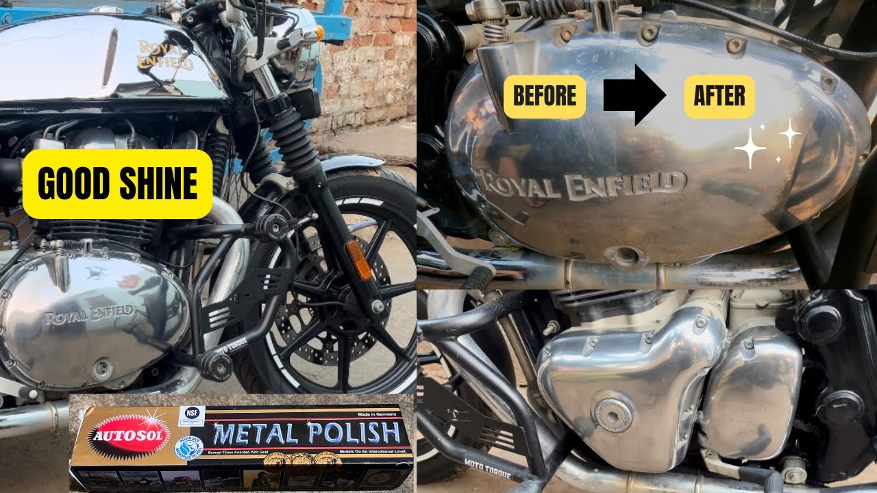 Engine Buffing at Home with Autosol Metal Polish 💥|| Worth it or not ...