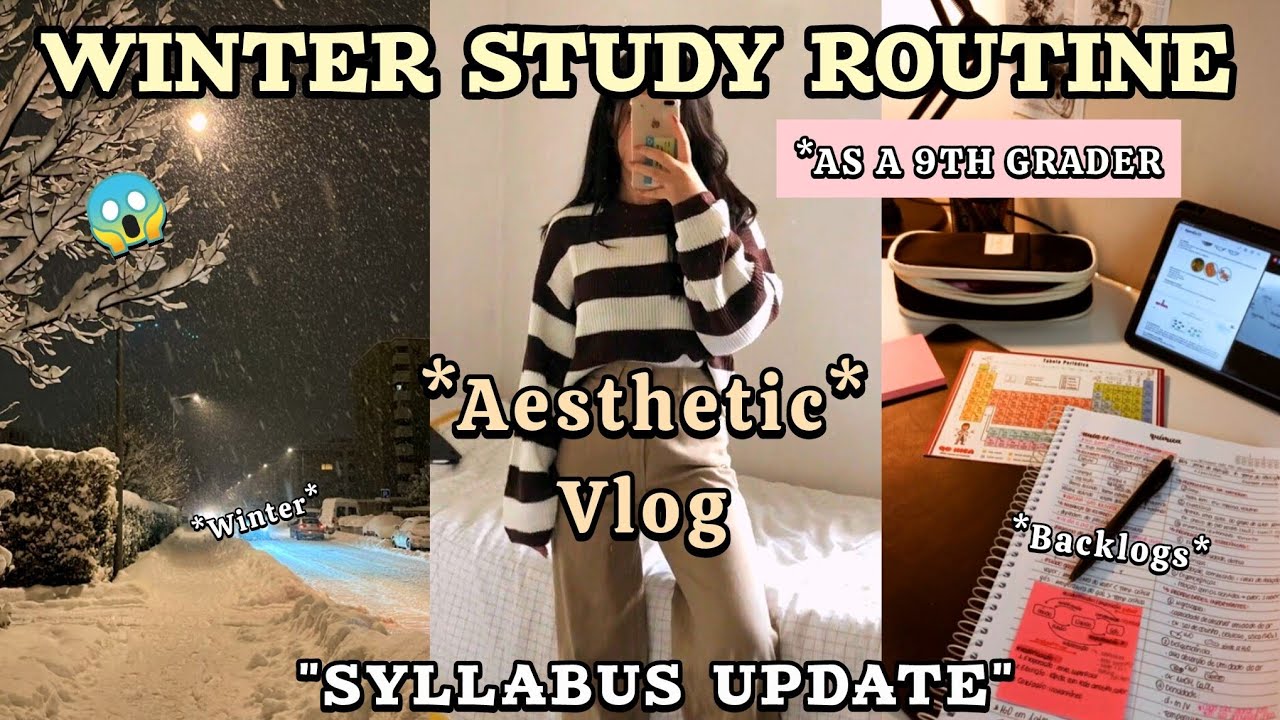 Winter Night Routine for Students🌈🎀 | Productive Study Tips 💕 ...
