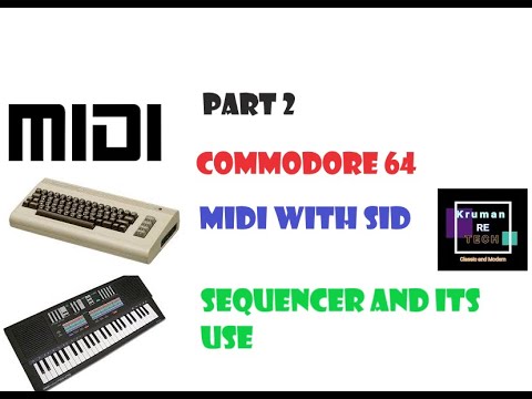 Midi part 2 on a commodore 64 and the Mssiah system - YouTube