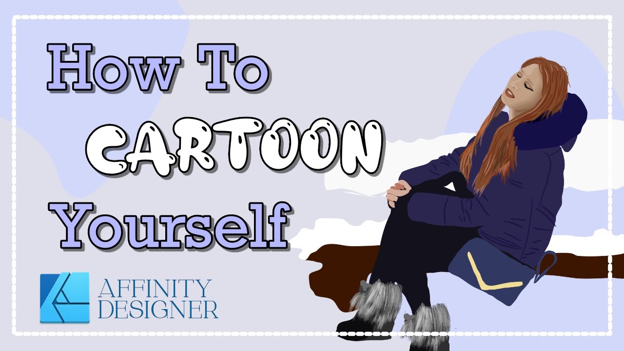 How To Cartoon yourself on Affinity Designer app ♦ Tips - YouTube