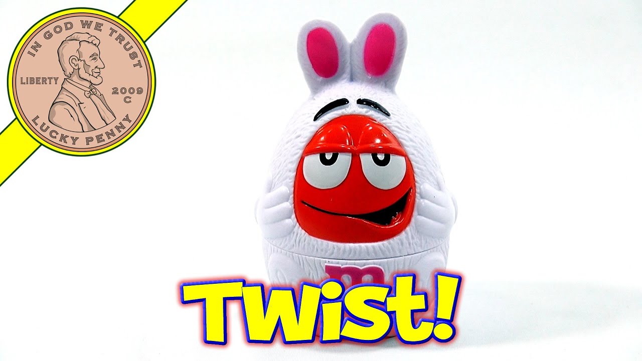 M&M's Easter Bunny Milk Chocolate Twist'n Pour Dispenser, 2014 - YouTube
