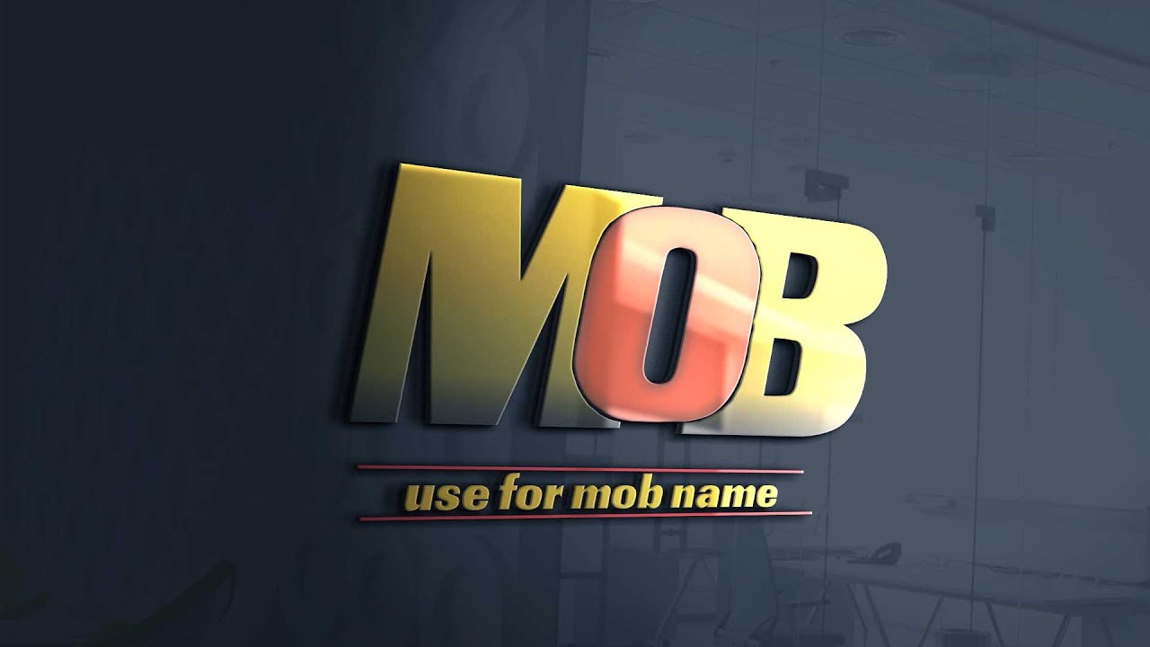 MOB NAME LOGO design Tutorials | PHOTOSHOP CC | @nagastudioinfo - YouTube