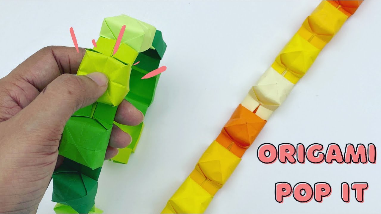 COOL origami POP IT [easy diy pop it, diy fidget toys] paper craft # ...