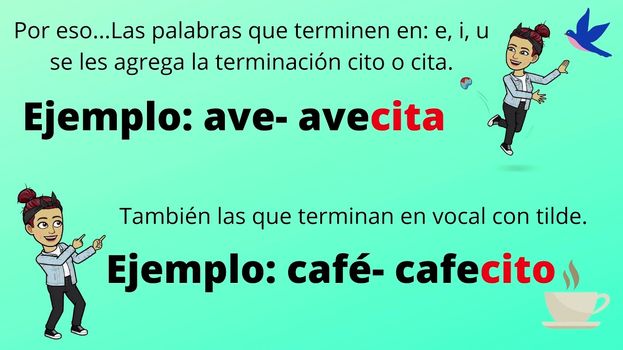 Uso de la letra "C" en diminutivos cito-cita - YouTube