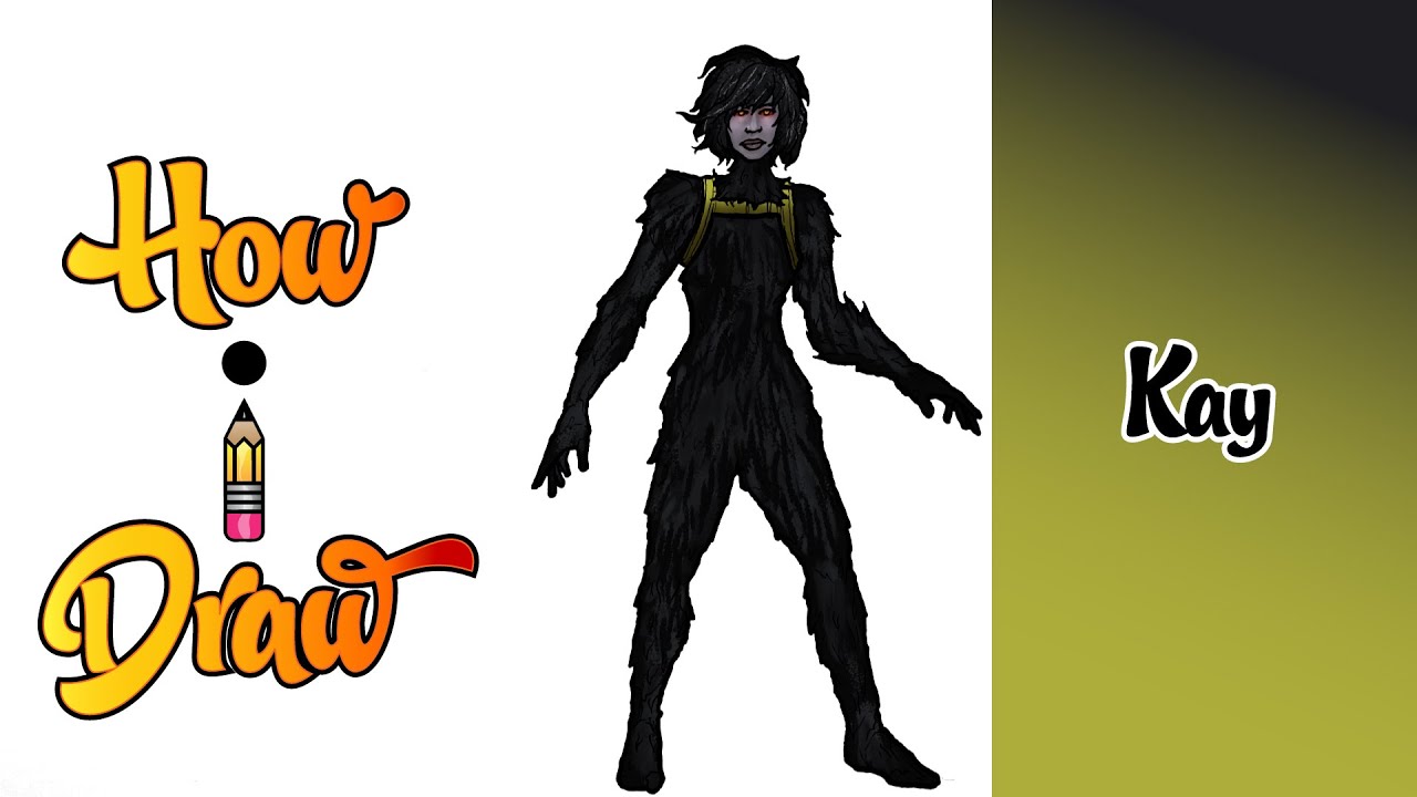 How I Draw KAY from SEA OF SOLITUDE VIDEO GAME on NINTENDO SWITCH * how ...