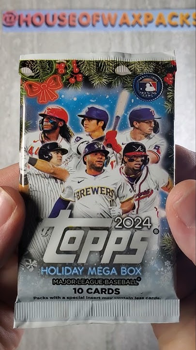 Unopened 2024 Topps Holiday Mega Box Pack 3 #short #shortfeed # ...