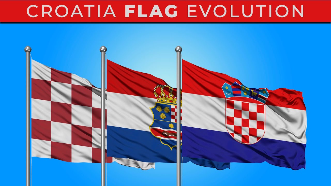 Croatia Flag Evolution (1500s-Today) | evvvvvolve - YouTube