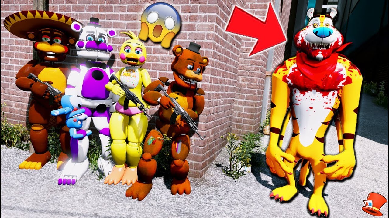 Can The Animatronics Defeat Evil Tony The Tiger.exe? (GTA 5 Mods FNAF ...