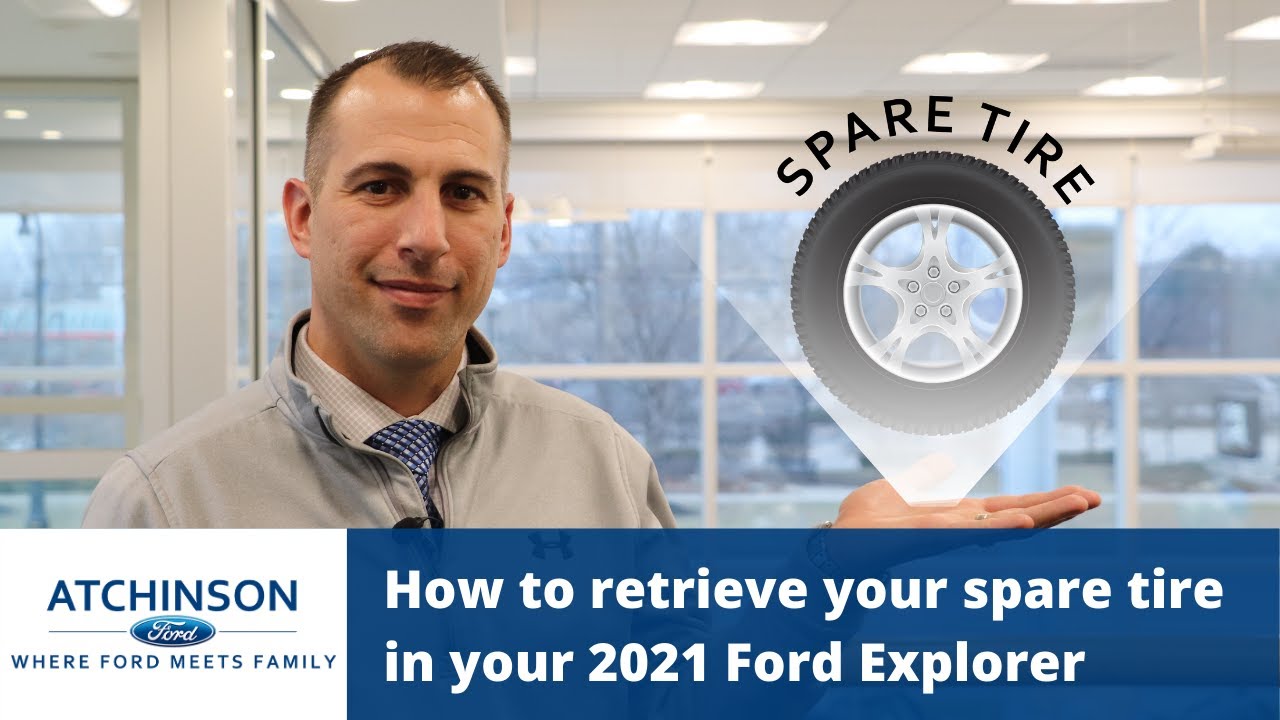 How to retrieve your spare tire from your 2021 Explorer - YouTube