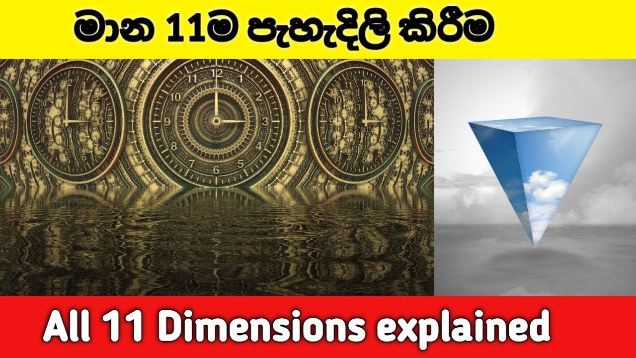All 11 Dimensions explained in Sinhala | විශ්වයේ මාන 11 පැහැදිලි කිරීම ...