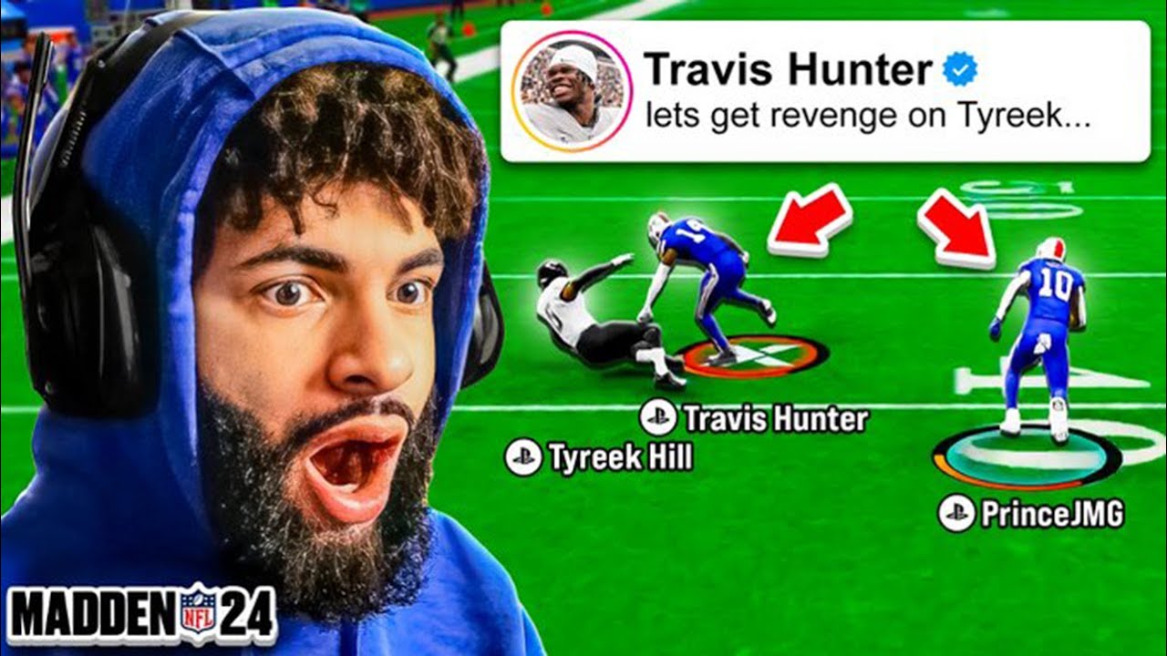 I PICKED UP TRAVIS HUNTER TO HELP ME IN A 3V3 WAGER AGAINST TYREEK HILL ...