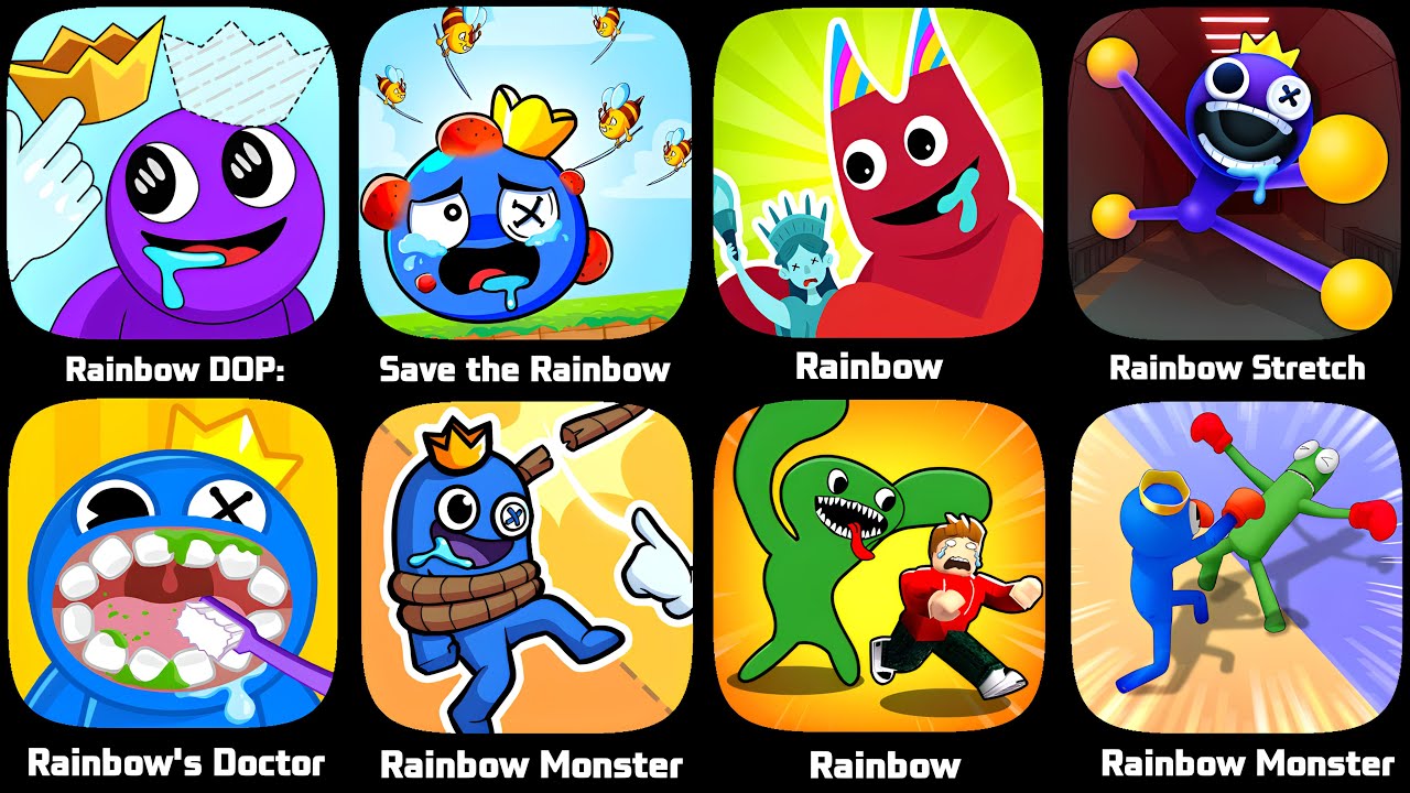 Rainbow Friends,Save The Rainbow,Rainbow DOP,Rainbow Stretch,Rainbow ...