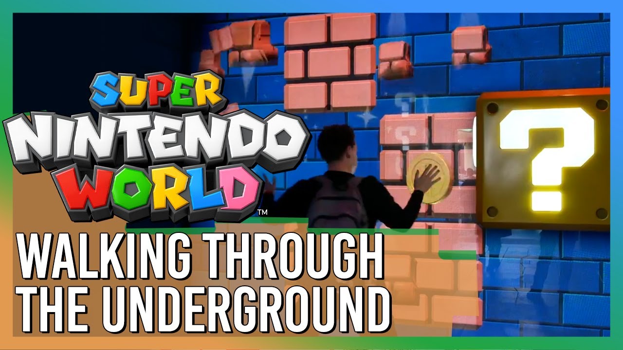 Walking Through the Underground in Super Nintendo World - Universal ...