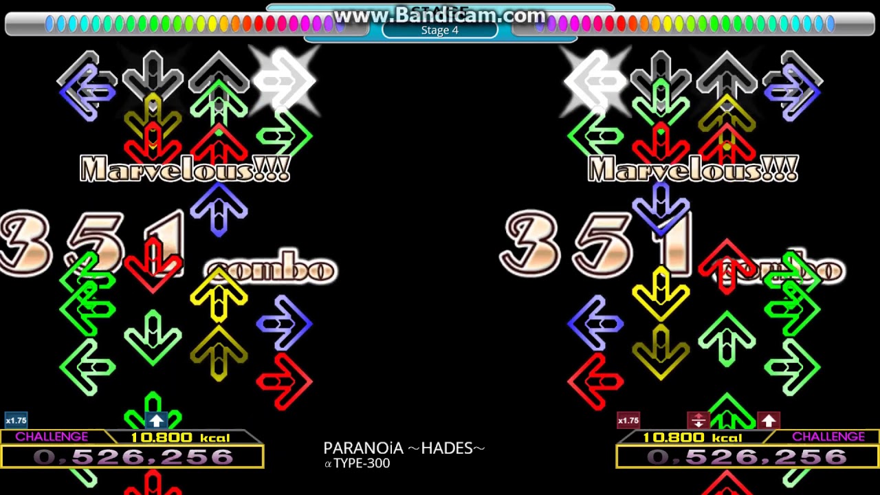 【DDR】PARANOiA ~HADES~ [Single Challenge] 正規＋Mirror - YouTube