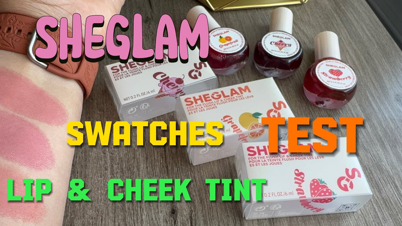 Sheglam 💙 for the flush lip and cheek tint all shades swatches and test ...