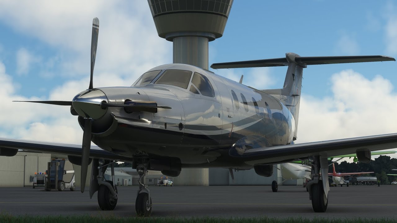 First look at the Carenado Pilatus PC-12 Turboprop in Microsoft Flight Simulator - YouTube