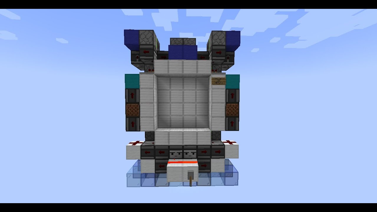 Tutorial: How to make a 4 by 4 Piston Door. Tutorial/ Minecraft java 1. ...