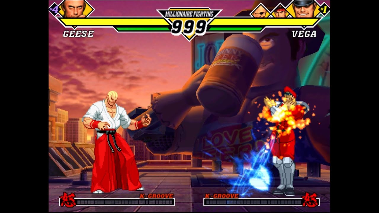 Ryu/M. Bison/Sagat VS Geese FT3 - Capcom VS SNK 2 - YouTube
