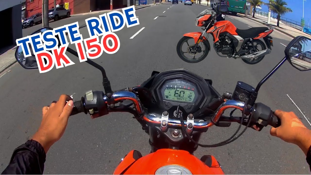 Teste ride DK 150: Impressões e desempenho da moto da haojue. - YouTube