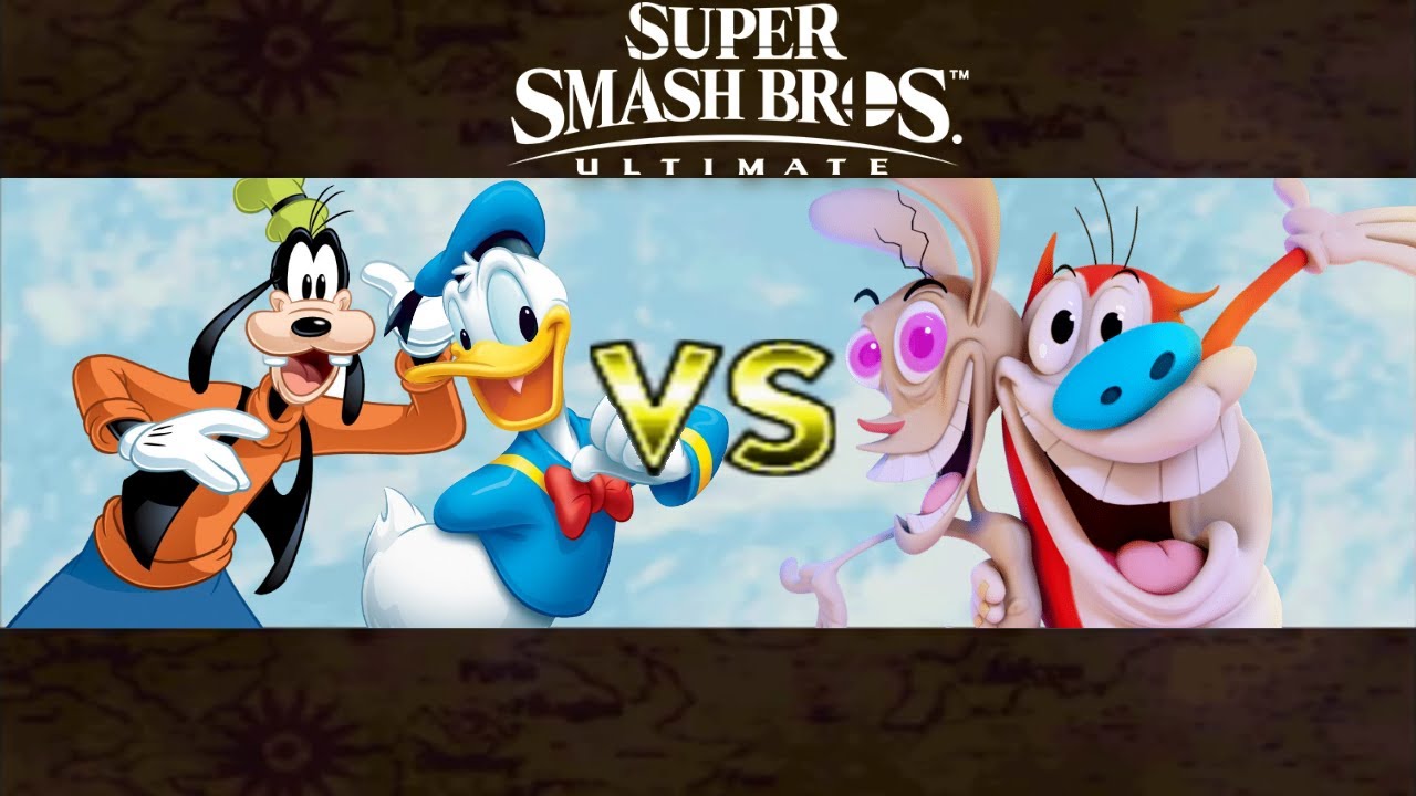Mii Battle Ultimate: Donald & Goofy vs. Ren & Stimpy - YouTube