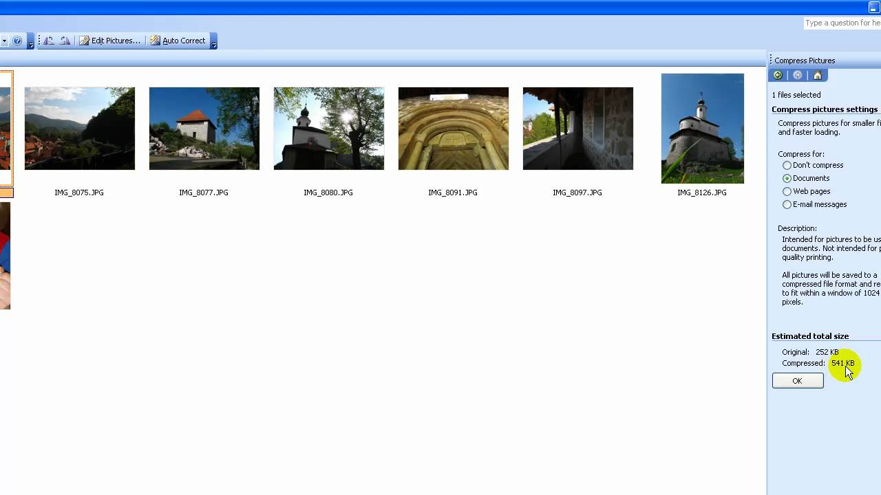 Microsoft Office Picture Manager - Kompresiranje slike - YouTube